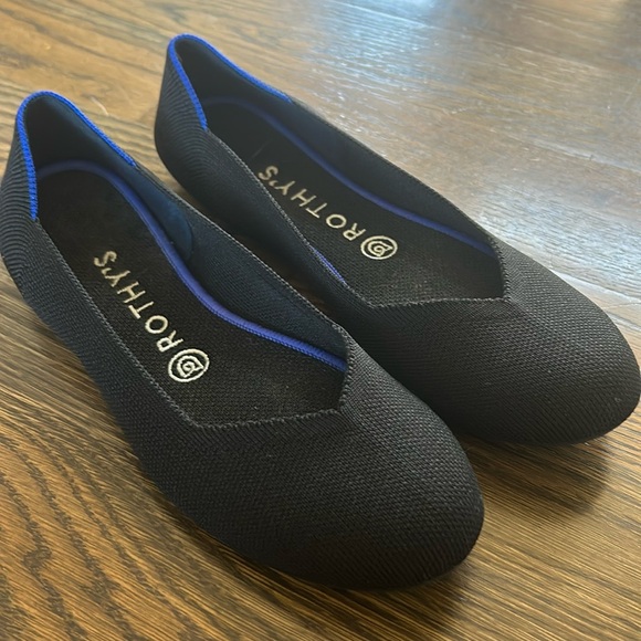 Rothy's | Shoes | Black Ballet Toes Rothys Size 8 | Poshmark